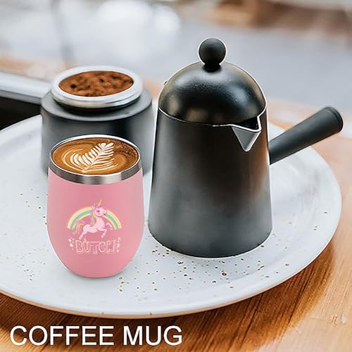 Butch Funny Wine Tumbler 12 Oz Stainless Steel Insulated Mug Double Wall Water Cup with Lid
