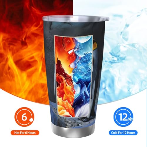 jshmgchw 3d Penguin 20oz Tumbler, Car Cup With Lid And Straw, Spill-Proof, Stainless Steel Double Wall Vacuum Insulated Reusable Coffee Travel Mug, For Cold Drinks, Hot Beverage