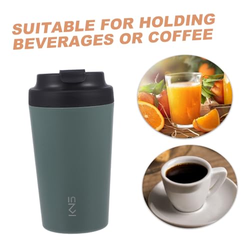 Veemoon Insulated Coffee Tumbler with Leak Lid Travel Coffee Cup for Hot and Cold Drinks Reusable Lined Travel Mug