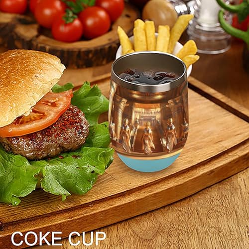Ancient Egyptian Egypt Pyramids History Insulated Tumbler with Lid Stainless Steel Coffee Mug Cute Wine Tea Water Cup Green-style