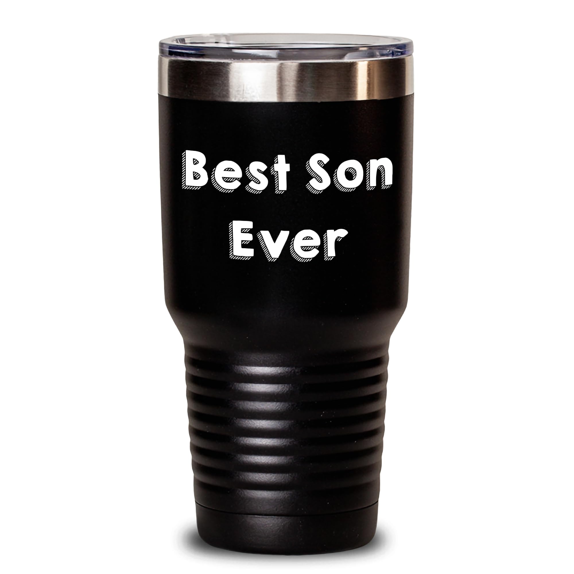 Funny Son Gifts - Best Son Ever Quote Tumbler for Men - 20oz or 30oz Vacuum-Insulated Tumbler with Lid, Gifts from Mom for Son's Mother's Day