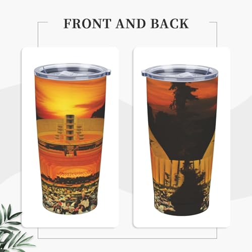 LAZHANG My Morning Rock Jacket Music Stainless Steel Insulated Car Sippy Cup With Lid Travel Mug for Cold Hot 20 oz