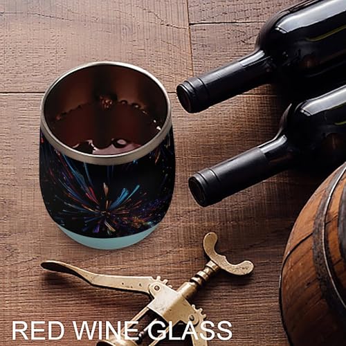 Fireworks Insulated Tumbler with Lid Stainless Steel Coffee Mug Cute Wine Tea Water Cup Green-style