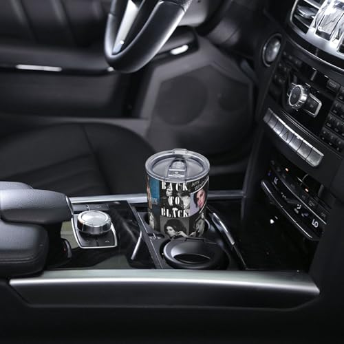 LAZHANG Amy Music Winehouse Stainless Steel Insulated Car Sippy Cup With Lid Travel Mug for Cold Hot 20 oz