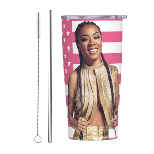 LAZHANG Keyshia Music Cole Stainless Steel Insulated Car Sippy Cup With Lid Travel Mug for Cold Hot 20 oz