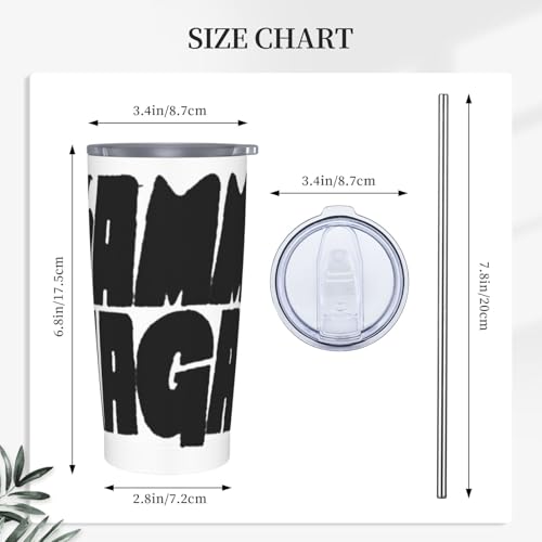 LAZHANG Sammy Music Hagar Stainless Steel Insulated Car Sippy Cup With Lid Travel Mug for Cold Hot 20 oz