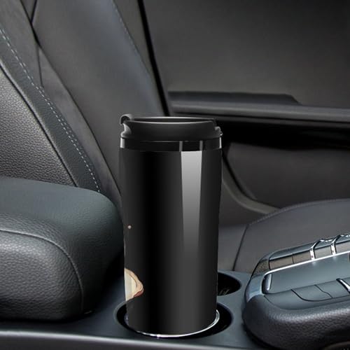 Fried Egg Travel Coffee Mug Reusable Coffee Cup Tumbler with Lid for Outdoor 350ml