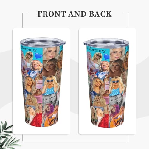 LAZHANG Megan Music Moroney Stainless Steel Insulated Car Sippy Cup With Lid Travel Mug for Cold Hot 20 oz