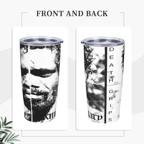 LAZHANG Death Rock Grips Music Stainless Steel Insulated Car Sippy Cup With Lid Travel Mug for Cold Hot 20 oz