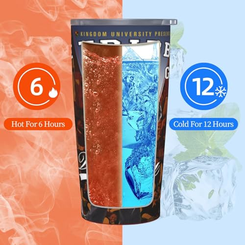 LAZHANG Tye Music Tribbett Stainless Steel Insulated Car Sippy Cup With Lid Travel Mug for Cold Hot 20 oz
