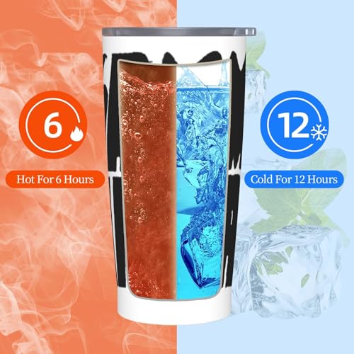LAZHANG Sammy Music Hagar Stainless Steel Insulated Car Sippy Cup With Lid Travel Mug for Cold Hot 20 oz
