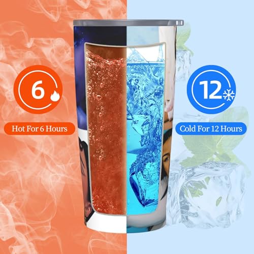 LAZHANG Mariah Music The Scientist Stainless Steel Insulated Car Sippy Cup With Lid Travel Mug for Cold Hot 20 oz