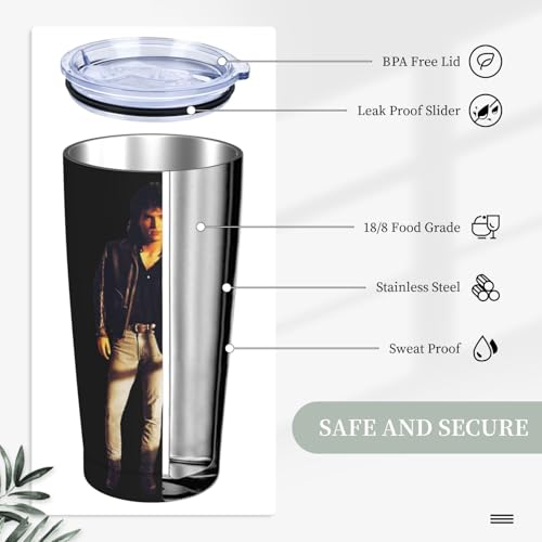 LAZHANG Richard Music Marx Stainless Steel Insulated Car Sippy Cup With Lid Travel Mug for Cold Hot 20 oz