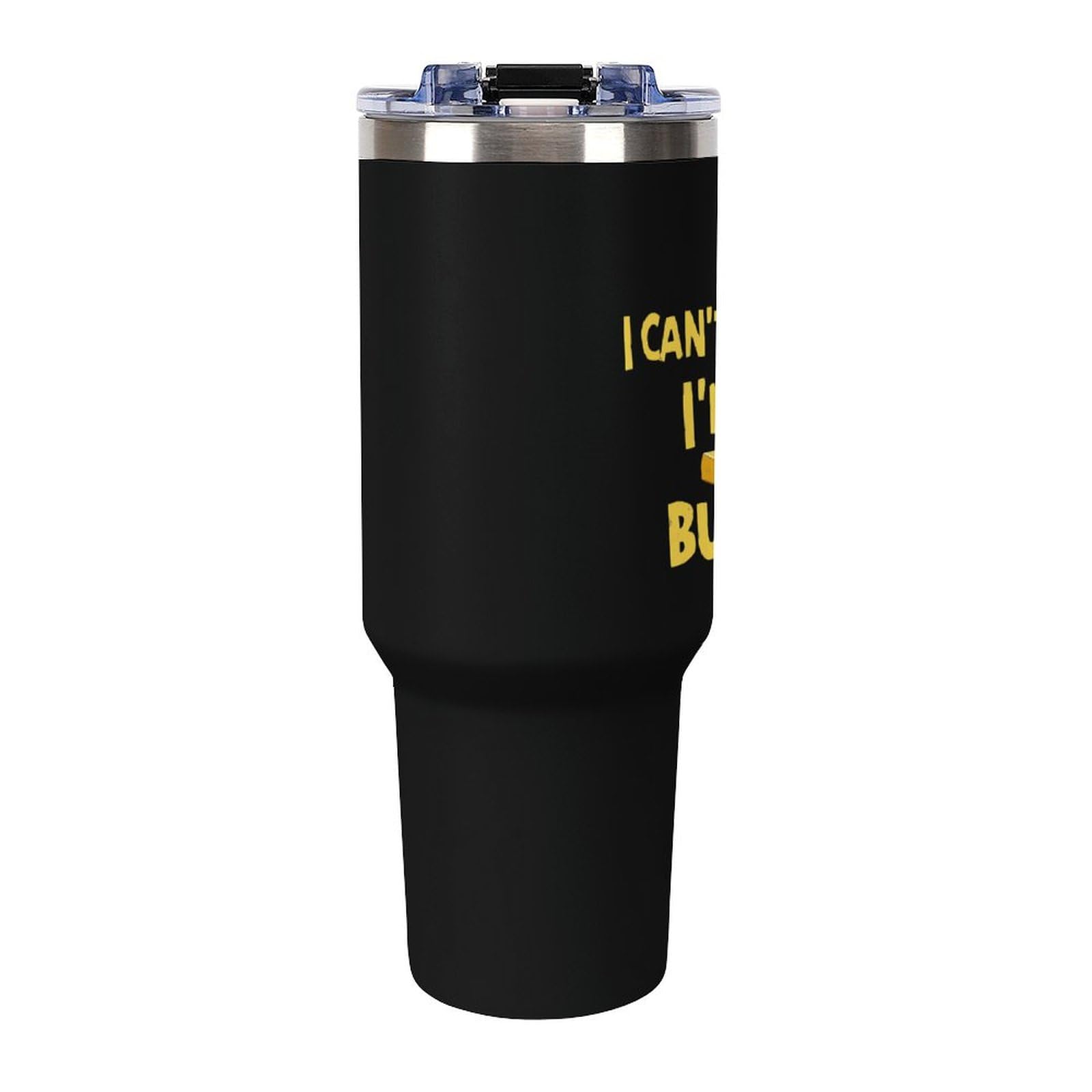 I Can't Believe I'm Not Butter! 40oz Water Bottle Double Wall Insulated Tumbler with Handle Leakproof Travel Mug Black-style