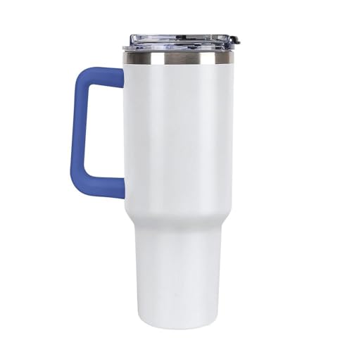 Chicken Whisperer 40oz Water Bottle Double Wall Insulated Tumbler with Handle Leakproof Travel Mug Deep Blue-style