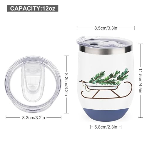 OPTKSNCU 304 Stainless Steel Insulated Cup with Lid, Christmas Art Poster Print Durable, And Easy to Clean – Ideal for Home, Office, And Gift Giving