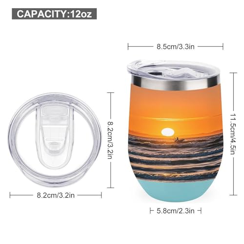 OPTKSNCU 304 Stainless Steel Insulated Cup with Lid, Cloudy Sky Print Durable, And Easy to Clean β Ideal for Home, Office, And Gift Giving