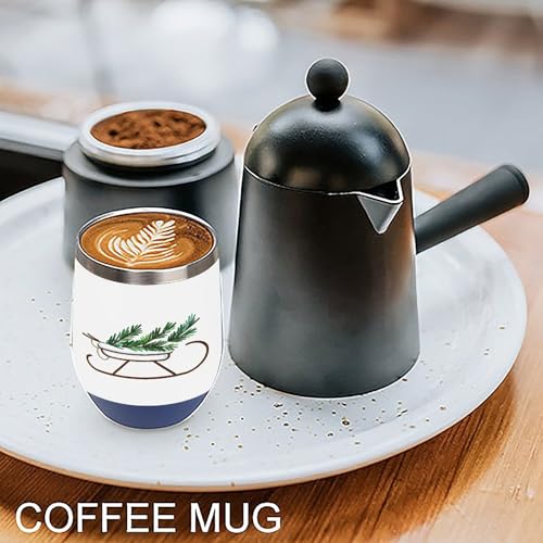 OPTKSNCU 304 Stainless Steel Insulated Cup with Lid, Christmas Art Poster Print Durable, And Easy to Clean – Ideal for Home, Office, And Gift Giving