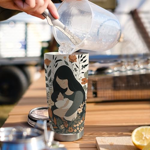FOCIUZTA 20oz Cartoon Gaming Controller Pattern Tumbler with lid, Travel Coffee Cup, Ideal for Easter, Gaming Enthusiast, Mother Day, and birthday gifts