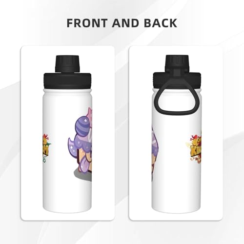 Cookie Printed Student Thermos Water Cup, Portable Water Cup