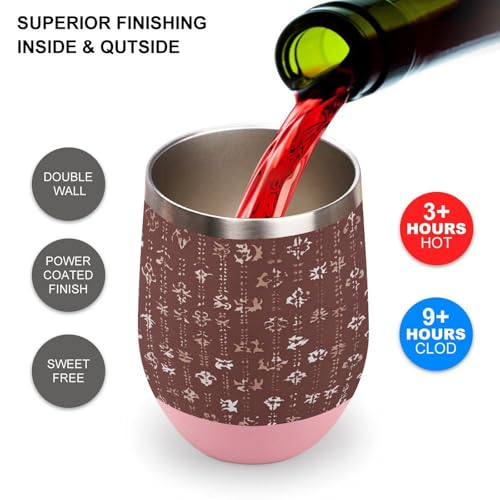 OPTKSNCU 304 Stainless Steel Insulated Cup with Lid, Southwest Cowhide Print Print Durable, And Easy to Clean β Ideal for Home, Office, And Gift Giving