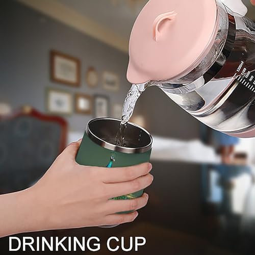 OPTKSNCU 304 Stainless Steel Insulated Cup with Lid, Peacock with Tassels Print Durable, And Easy to Clean – Ideal for Home, Office, And Gift Giving