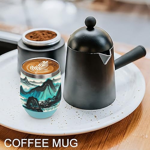 OPTKSNCU 304 Stainless Steel Insulated Cup with Lid, Landscape Patterns Print Durable, And Easy to Clean β Ideal for Home, Office, And Gift Giving