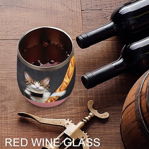 OPTKSNCU 304 Stainless Steel Insulated Cup with Lid, Cat Holding Something Print Durable, And Easy to Clean β Ideal for Home, Office, And Gift Giving