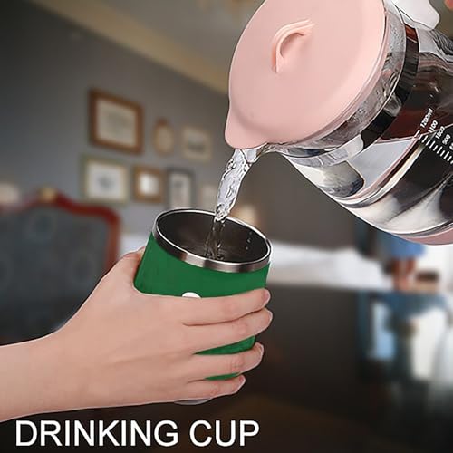 OPTKSNCU 304 Stainless Steel Insulated Cup with Lid, Skeleton Playing Guitar Print Durable, And Easy to Clean – Ideal for Home, Office, And Gift Giving