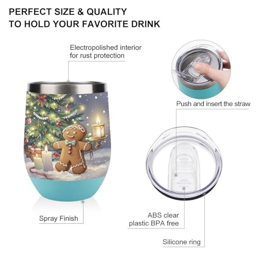 OPTKSNCU 304 Stainless Steel Insulated Cup with Lid, Candle Holder Print Durable, And Easy to Clean β Ideal for Home, Office, And Gift Giving