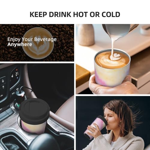 WANGXUEE Rainbow. Print 500ml Stainless Steel Travel Tumbler Double Wall Vacuum Insulated Coffee Mug