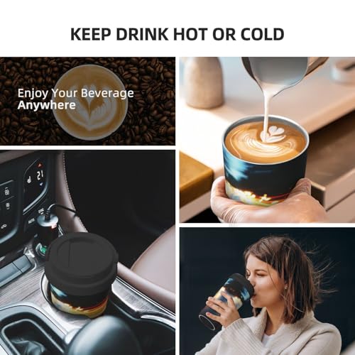 WANGXUEE Abstract Modern Print 500ml Stainless Steel Travel Tumbler Double Wall Vacuum Insulated Coffee Mug