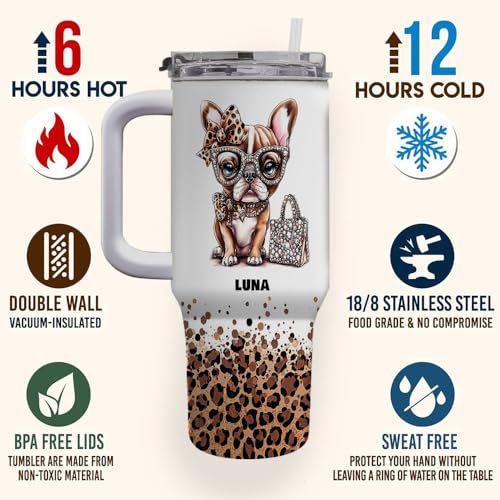 Personalized Dog Tumber with American Pit Bull Terrier Dog’s Name – Custom Cup for Dog Moms, Ideal Gift for Mother's Day, Birthdays & Christmas 9HoHIm