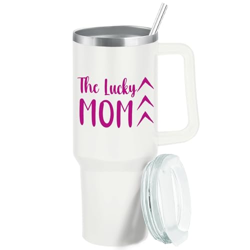 One Lucky Mom Tumblers Coffee For Boyfriend
