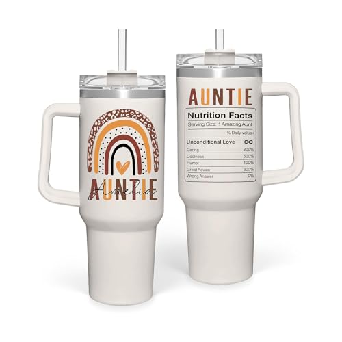 Noni Personalized Auntie Tumbler 40oz, Promoted To Aunt Gift Idea, Best Aunts Ever Present, Mother Day Gift For Auntie, Presents for Aunt, New Aunts, Promoted to Aunties