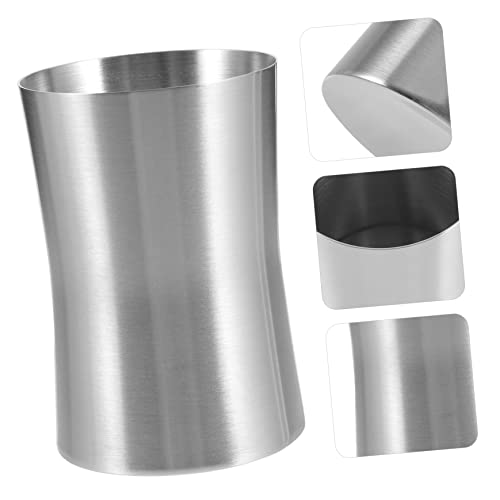 ABOOFAN Stainless Steel Bathroom Mug Modern Design Multi Functional Travel Tumbler for Rinsing Creative Waist Design for Couples and Daily Use and Stylish Bathroom