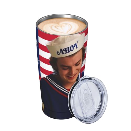 OAEWRE Joe Actors Keery Stainless Steel Mug Insulated Tumbler Coffee Mugs with Lids and Straw Double Wall Vacuum Cup 20oz