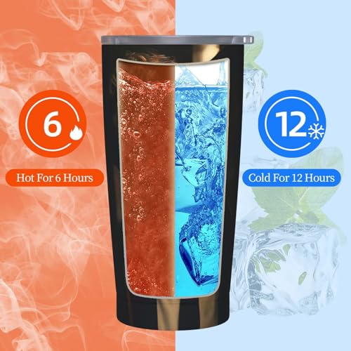 OAEWRE Benjamin Actors Wadsworth Stainless Steel Mug Insulated Tumbler Coffee Mugs with Lids and Straw Double Wall Vacuum Cup 20oz