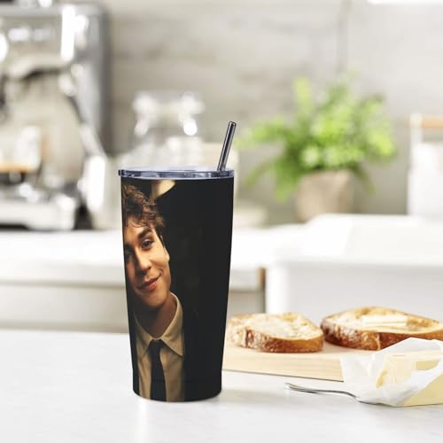 OAEWRE Benjamin Actors Wadsworth Stainless Steel Mug Insulated Tumbler Coffee Mugs with Lids and Straw Double Wall Vacuum Cup 20oz