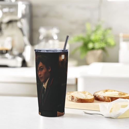 OAEWRE Benjamin Actors Wadsworth Stainless Steel Mug Insulated Tumbler Coffee Mugs with Lids and Straw Double Wall Vacuum Cup 20oz