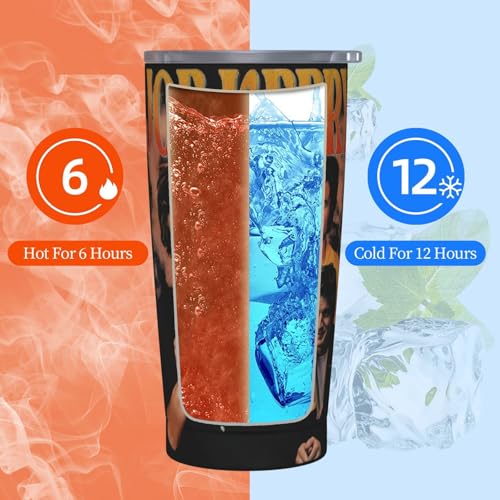 OAEWRE Joe Actors Keery Stainless Steel Mug Insulated Tumbler Coffee Mugs with Lids and Straw Double Wall Vacuum Cup 20oz