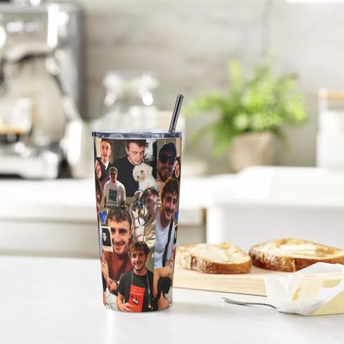 OAEWRE Paul Actors Mescal Stainless Steel Mug Insulated Tumbler Coffee Mugs with Lids and Straw Double Wall Vacuum Cup 20oz