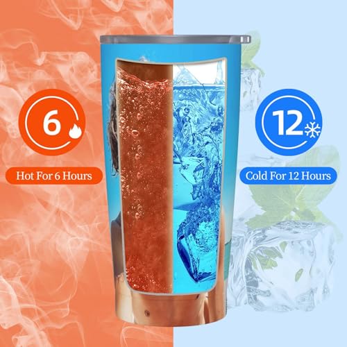 OAEWRE Gavin Actors Casalegno Stainless Steel Mug Insulated Tumbler Coffee Mugs with Lids and Straw Double Wall Vacuum Cup 20oz