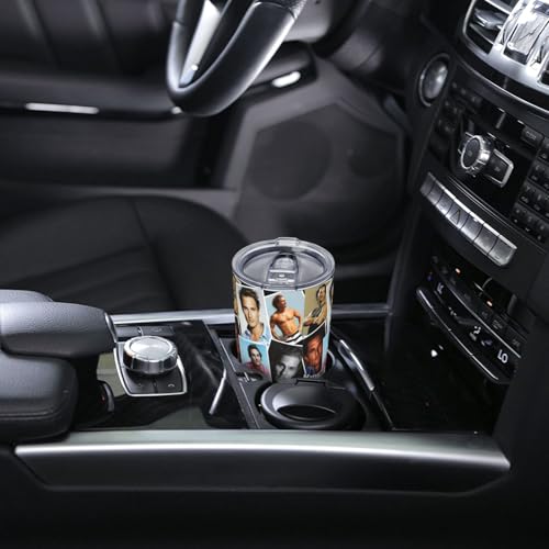 OAEWRE Matthew Actors McConaughey Stainless Steel Mug Insulated Tumbler Coffee Mugs with Lids and Straw Double Wall Vacuum Cup 20oz