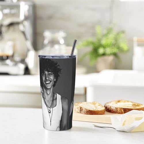 OAEWRE Gavin Actors Casalegno Stainless Steel Mug Insulated Tumbler Coffee Mugs with Lids and Straw Double Wall Vacuum Cup 20oz