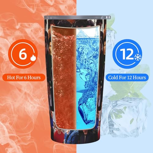 OAEWRE Milo Actors Ventimiglia Stainless Steel Mug Insulated Tumbler Coffee Mugs with Lids and Straw Double Wall Vacuum Cup 20oz