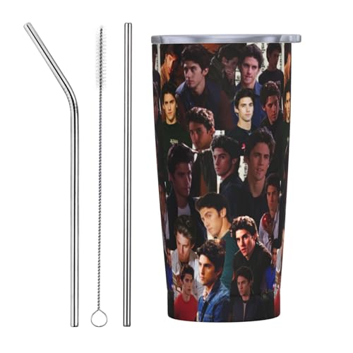 OAEWRE Milo Actors Ventimiglia Stainless Steel Mug Insulated Tumbler Coffee Mugs with Lids and Straw Double Wall Vacuum Cup 20oz