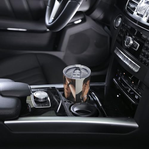OAEWRE Gong Actors Yoo Stainless Steel Mug Insulated Tumbler Coffee Mugs with Lids and Straw Double Wall Vacuum Cup 20oz