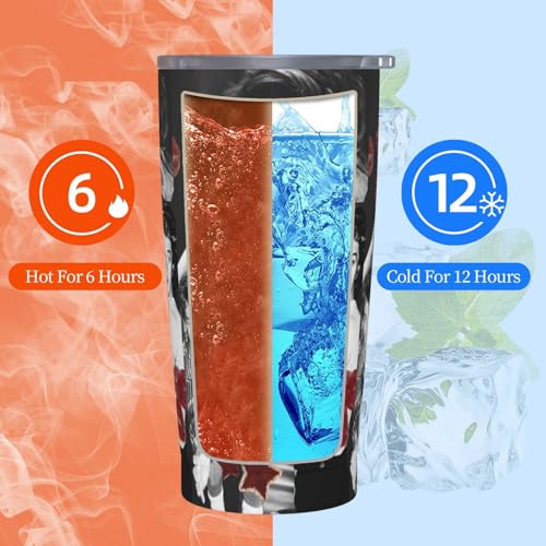 OAEWRE Joe Actors Keery Stainless Steel Mug Insulated Tumbler Coffee Mugs with Lids and Straw Double Wall Vacuum Cup 20oz