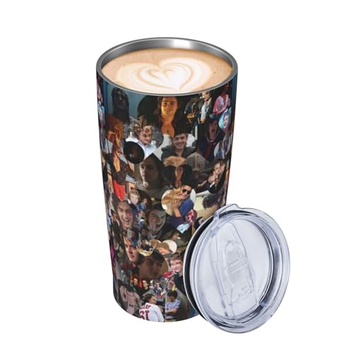 OAEWRE Joe Actors Keery Stainless Steel Mug Insulated Tumbler Coffee Mugs with Lids and Straw Double Wall Vacuum Cup 20oz